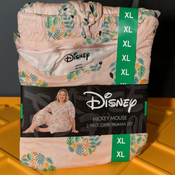 Disney | Intimates & Sleepwear | Disney Mickey Mouse 2piece Capri ...